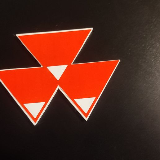 STL file massey ferguson badge/logo for a sticker 🚜 ・3D printer model ...