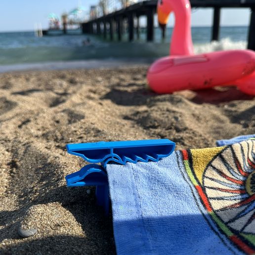 🏖️ Beach towel clip・Free STL File for 3D printing・Cults