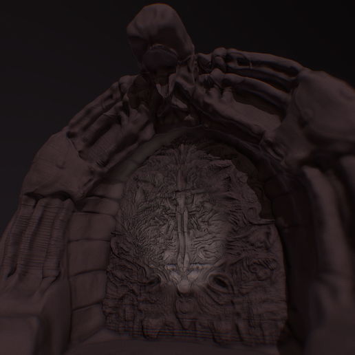 👽 fresco from alien prometheus fanart・ STL File for 3D printing・Cults