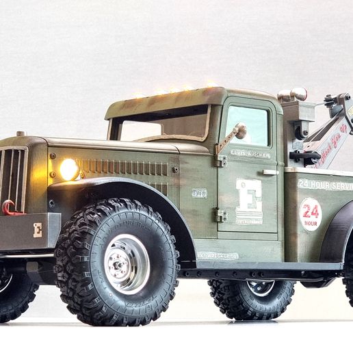 ⚽ EWR Mk1 "WORKRIG"_Wrecker _1/10 RC Body and Chassis・ 3D File for 3D ...