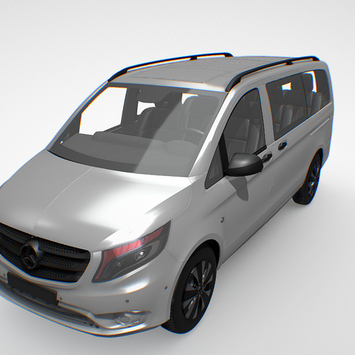 🚗 Mercedes Benz Vito Van・ OBJ File for 3D printing・Cults