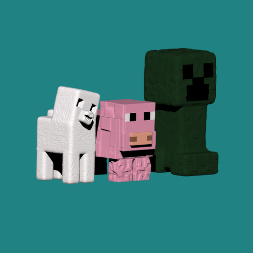 🎨 cripers and their minecraft friends・ STL File for 3D printing・Cults