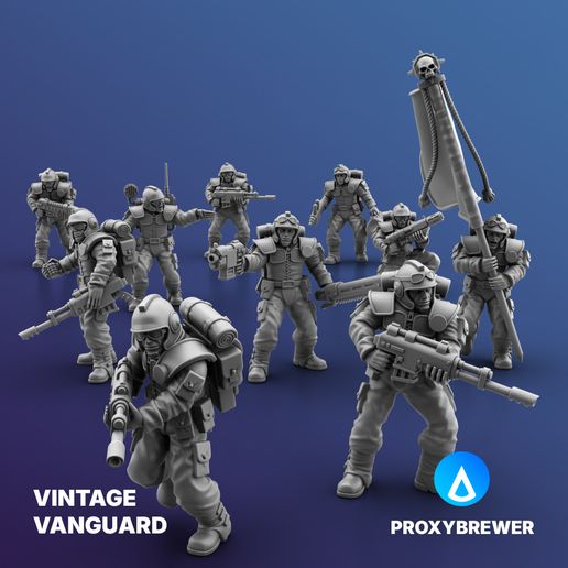💂 Vintage Vanguard・ 3D File for 3D printing・Cults