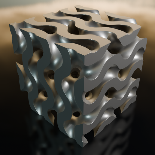 Cube-Gyroid 2 - Cults3D 3D Model | 3Drop