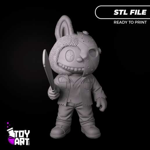 👾 Labubu Jason STL - Custom Horror Fanart Figure for 3D Print・ STL File ...