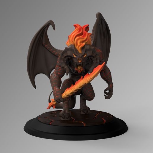 🗿 Balrog Stylized 3D Print Model 3D print model・ 3D File for ・Cults