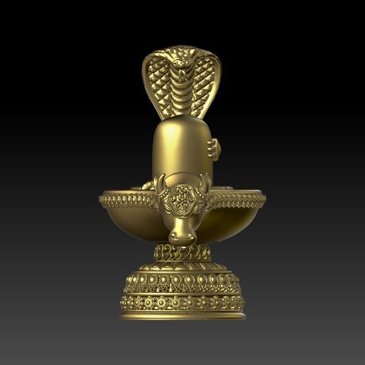 🗿 Shivling and Nag Model・ STL File for 3D printing・Cults