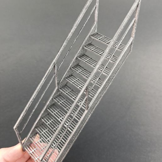 🪜 Industrial Staircase・ STL File for 3D printing・Cults