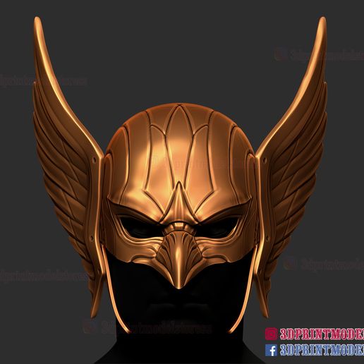 🪖 Hawkman Cosplay - Hawkman Helmet DC Comics - Black Adam Movie・ 3D ...