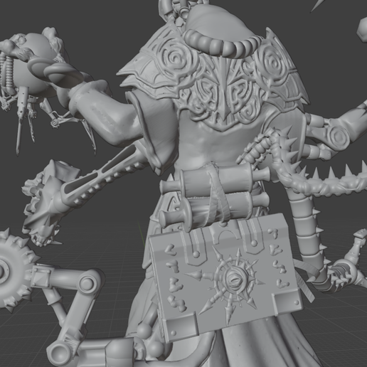 STL file Dark Tech Priest ⛪️ ・3D printing idea to download・Cults