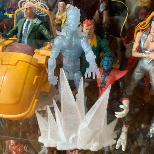 🧊 Ice Effect for Marvel Legends Iceman Action Figure・Free STL File for ...