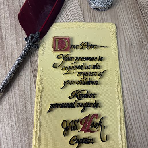 🪝 Hook letter to Peter Pan・ STL File for 3D printing・Cults