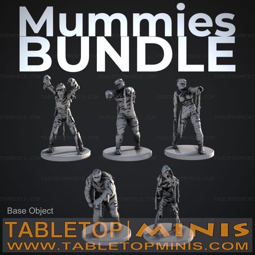 3D file Mummies Bundle 🩹 ・3D print object to download・Cults