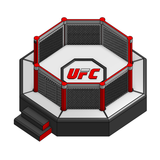 👪 Build Your Own FIGHT CAGE | FIGHT NIGHT-UFC | MULTIPLE PARTS・ 3D File ...