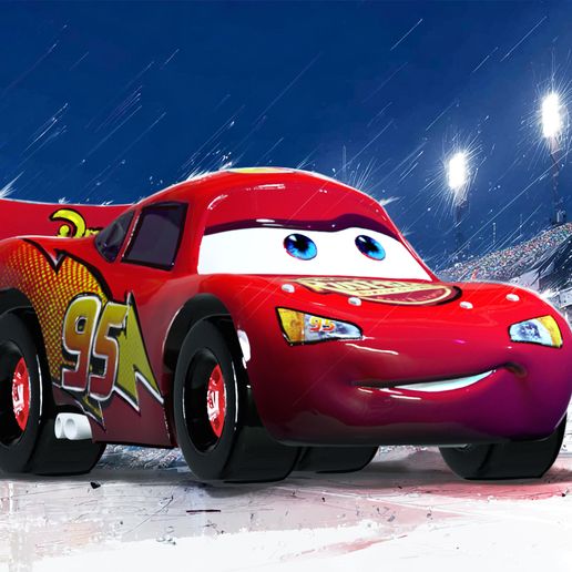 🌩️ Disney Pixar Cars Diecast Lightning McQueen Vehicle 3d・ STL File for ...
