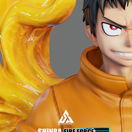 🔥 Shinra Kusakabe (Fire Force)・ STL File for 3D printing・Cults