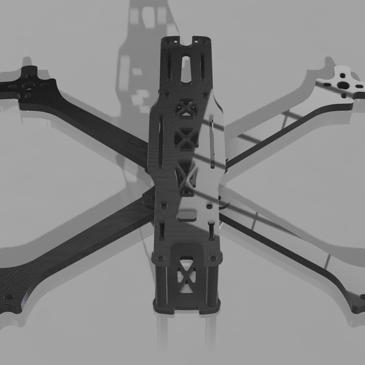 🖼️ Racing FPV Drone Frame・ STL File for 3D printing and CNC machining - Laser cutting・Cults
