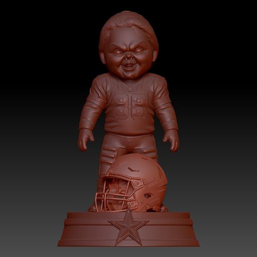 🏈 CHUCKY football・Free 3D File for 3D printing・Cults