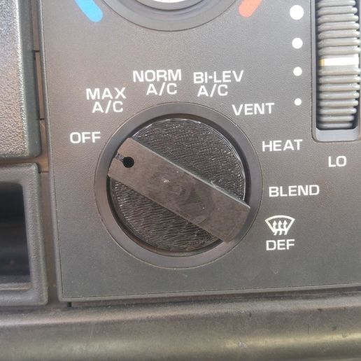 👽 94-97 S10 and Blazer HVAC knob・Free 3D File for ・Cults