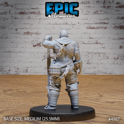 🎲 Half Orc Adventurer ‧ DnD Miniature ‧ Tabletop Miniatures ‧ Gaming ...