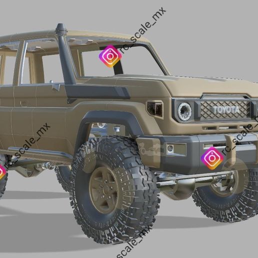 🚗 TOYOTA LAND CRUISER J76 2025 324 MM WHEELBASE 1/10・ STL File for 3D ...