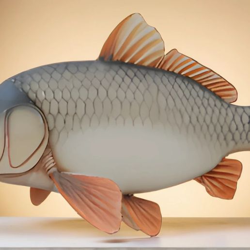 🎏 Carp 3 3D Model STL Printable for Resin・ STL File for 3D printing・Cults