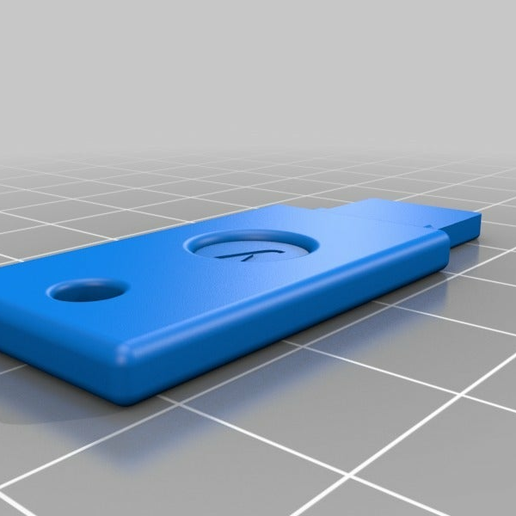💾 Yubikey Neo / Yubikey 4 Template・Archivo STL Gratis para ・Cults