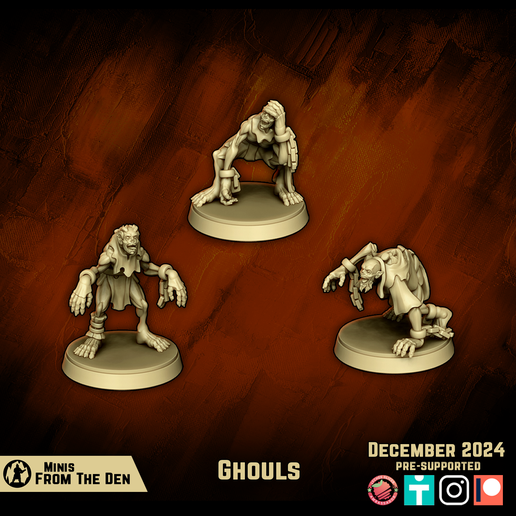 Archivo 3D Ghouls 👹 ・Objeto imprimible en 3D para descargar・Cults