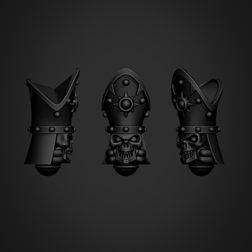 💀 Skeleton High Preacher Helmet・Free STL File for 3D printing・Cults