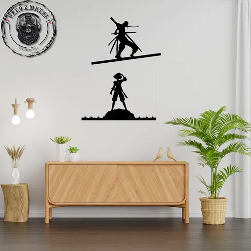 STL file Wall Art Décor - Luffy Silhouette 🎨 ・3D print design to ...