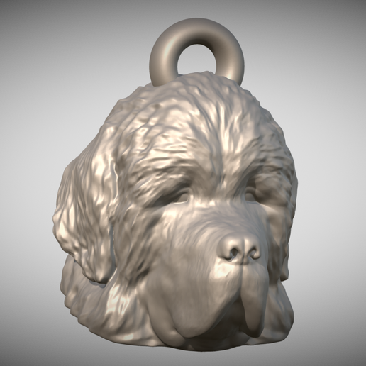 🔑 Newfoundland head key ring ready for 3D printing・ STL File for 3D ...