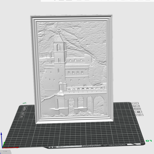 🖼️ Ostrog Monastery in frame ( Montenegro )・ STL File for 3D printing ...