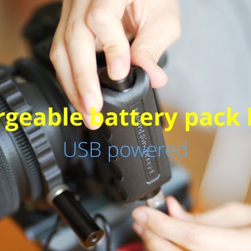 Side Hand grip for camera cage_rechargeable battery pack handle・Free 3D ...