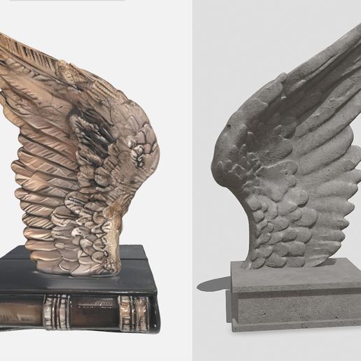 👼 Angel wing protection statue, spiritual guidance, home decor, Wing on ...