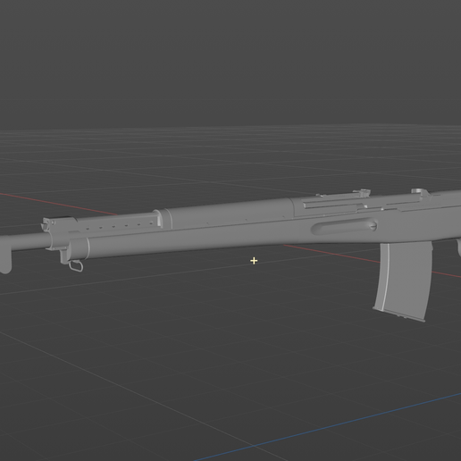 🗺️ Soviet AVS-36 rifle 3D model material・ OBJ File for 3D printing・Cults