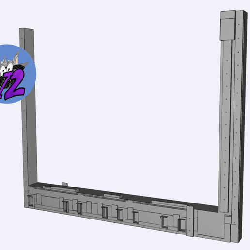 🤏 Industrial Gothic Small Room Front Wall -1 (Bulkhead Slot Set) v2・ 3D ...