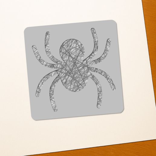 spider stencil template