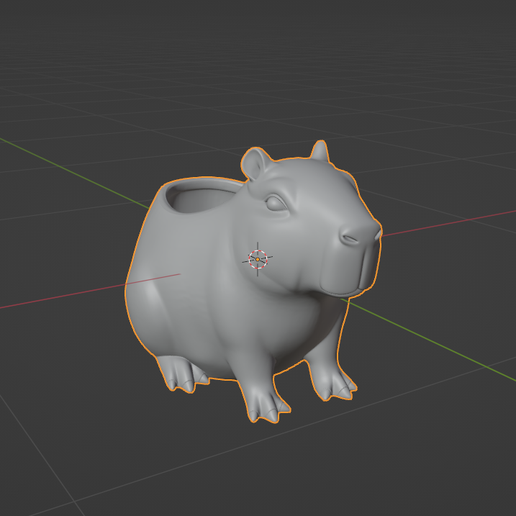 🥣 capybara flowerpot mold bowl・ STL File for 3D printing・Cults