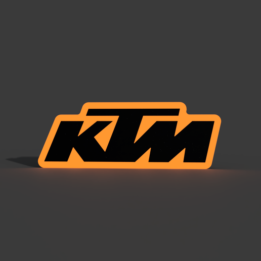 🔦 KTM Logo Lightbox LED Lamp・ 3MF File for 3D printing・Cults