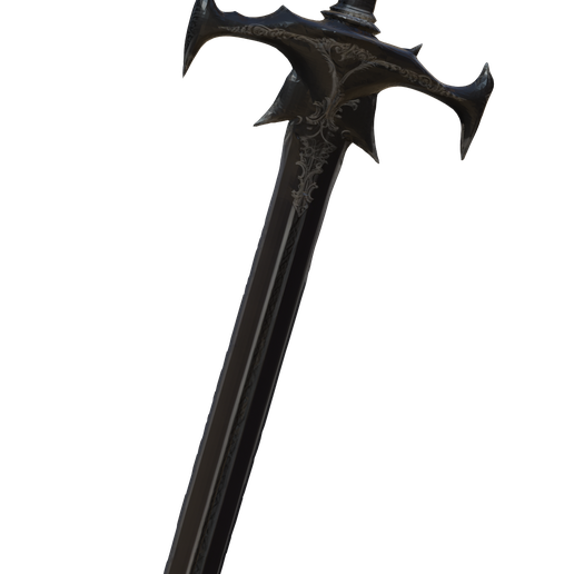 🗡️ Shadowfang – Dark Fantasy Warrior Sword・ 3D File for 3D printing・Cults