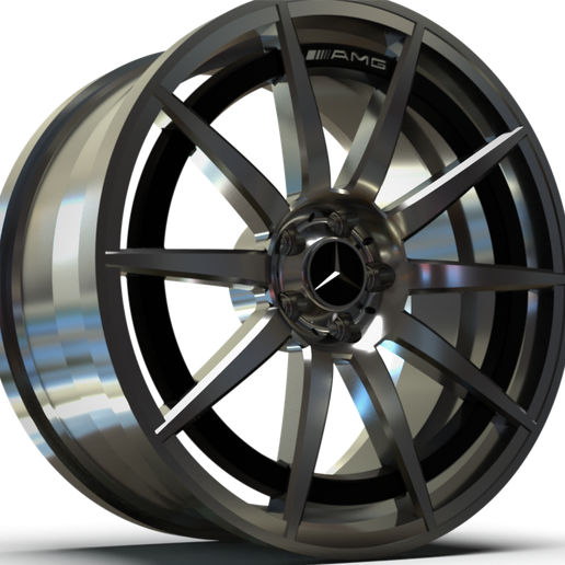 🚗 MERCEDES RIM 3D MODELING STL・ STL File for 3D printing・Cults