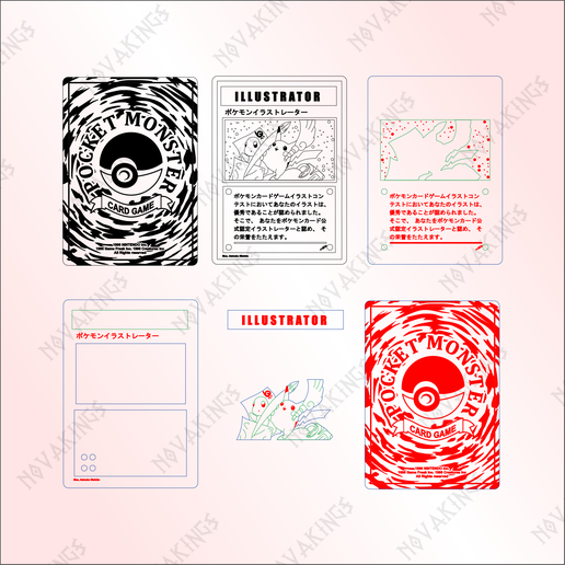 🐉 Pikachu Illustrator Pokemon Card Vector SVG PDF DXF Laser Cutter File ...