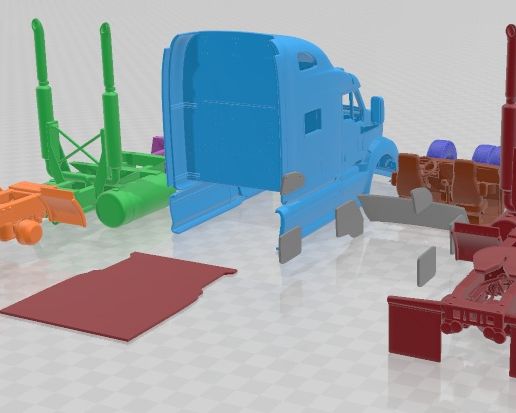 🚚 Peterbilt 587 2015 Printable Truck・ 3D File for 3D printing・Cults