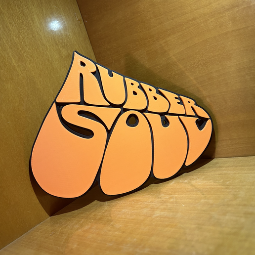 👽 Rubber Soul Logo・ STL File for 3D printing・Cults