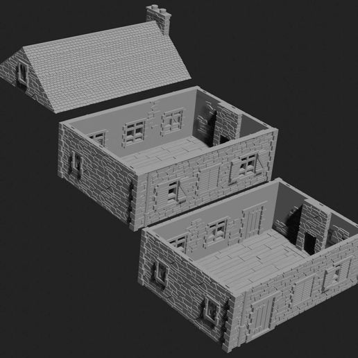 🚜 Farm House・ STL File for ・Cults