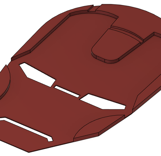 iron man face template