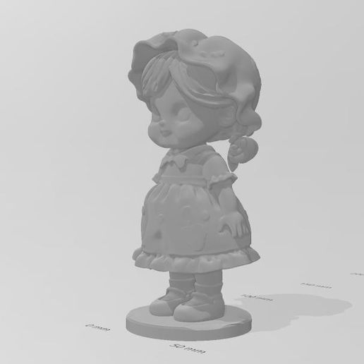 👧 Girl doll, Croque pomme・ STL File for 3D printing・Cults