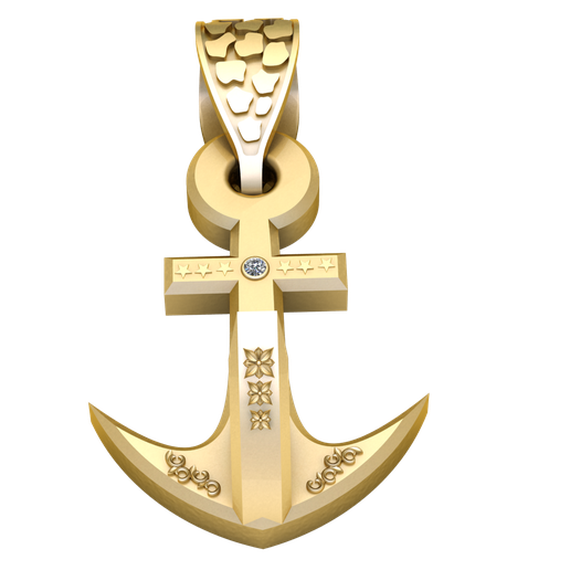 STL file UNIQUE STYLE ANCHOR PENDANT 3D PRINTABLE MODEL ⚓ (OBJ)・3D ...
