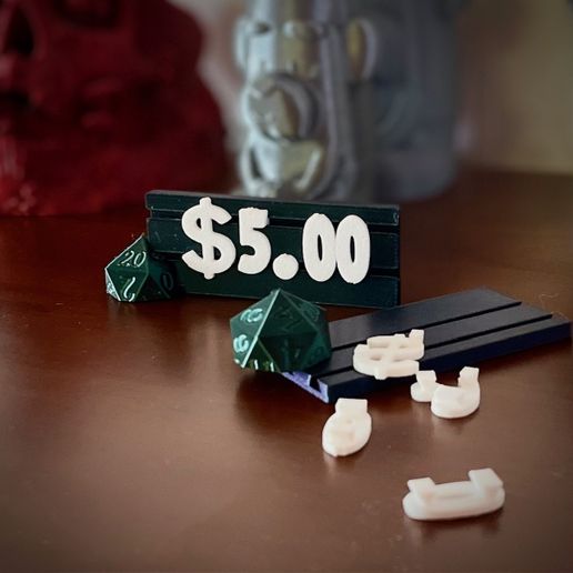 🔢 Custom Price Boards・Free STL File for 3D printing・Cults