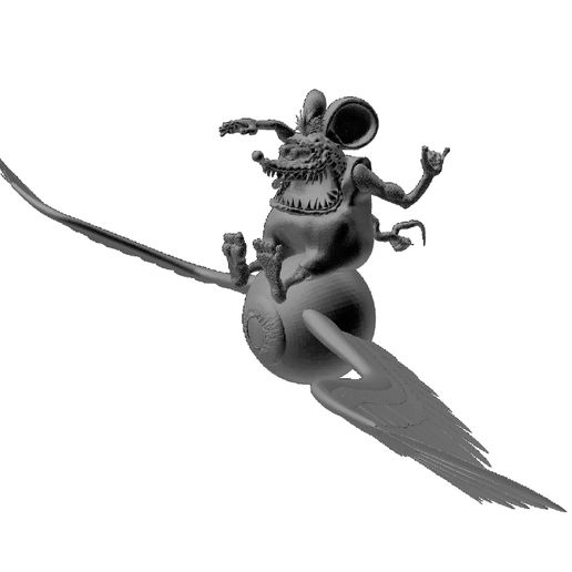 🐀 Von Dutch and Rat Fink Flying Eyeball・ STL File for 3D printing・Cults